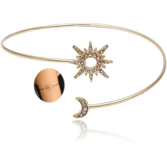 Jewelry | Asphire Arm Bracelet Upper Arm Cuff Adjustable Iced Out ...